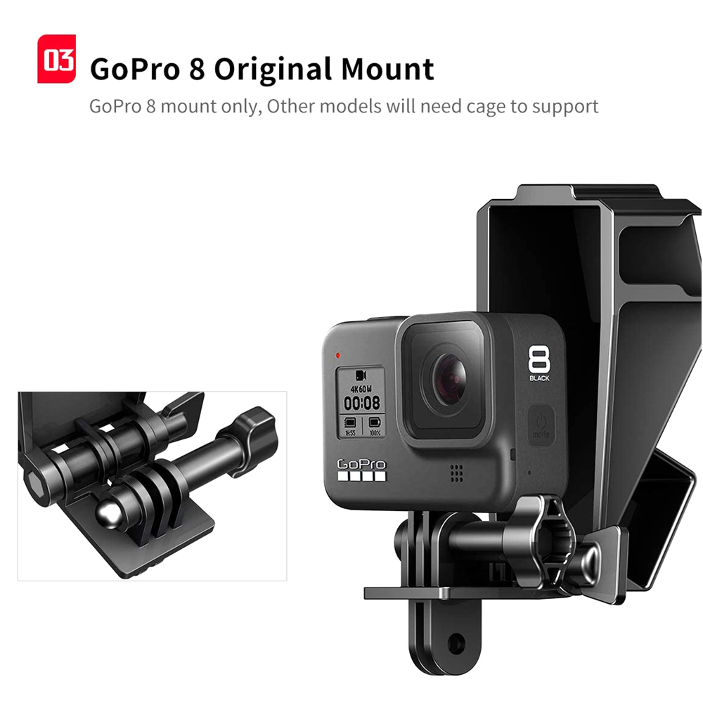 ULANZI GP-5 Universal Selfie Flip Up Mirror for GoPro / Action Camera ...